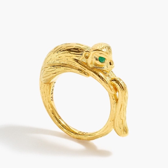 J. Crew | Jewelry | New Jcrew Size 5 4k Goldplated Monkey Ring | Poshmark